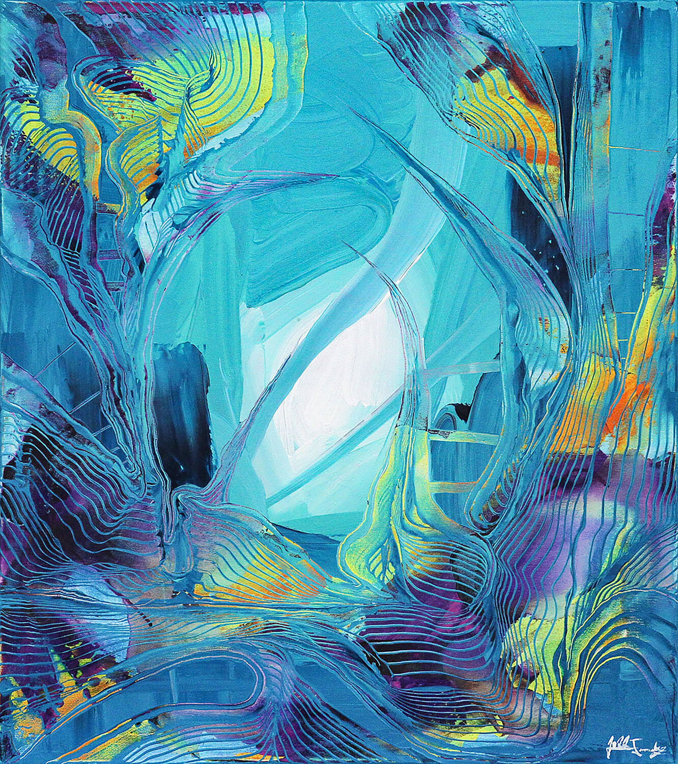 The Battle I by Andreas Garbe (2022) : Painting Acrylic on Canvas ...