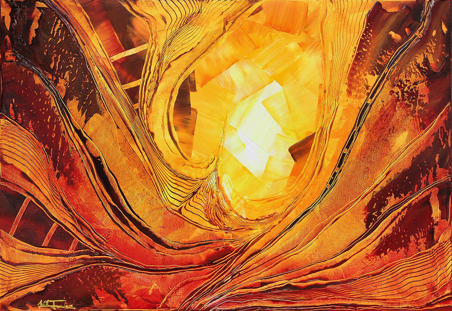 Revival of old Structures IV by Andreas Garbe (2022) : Painting Acrylic ...