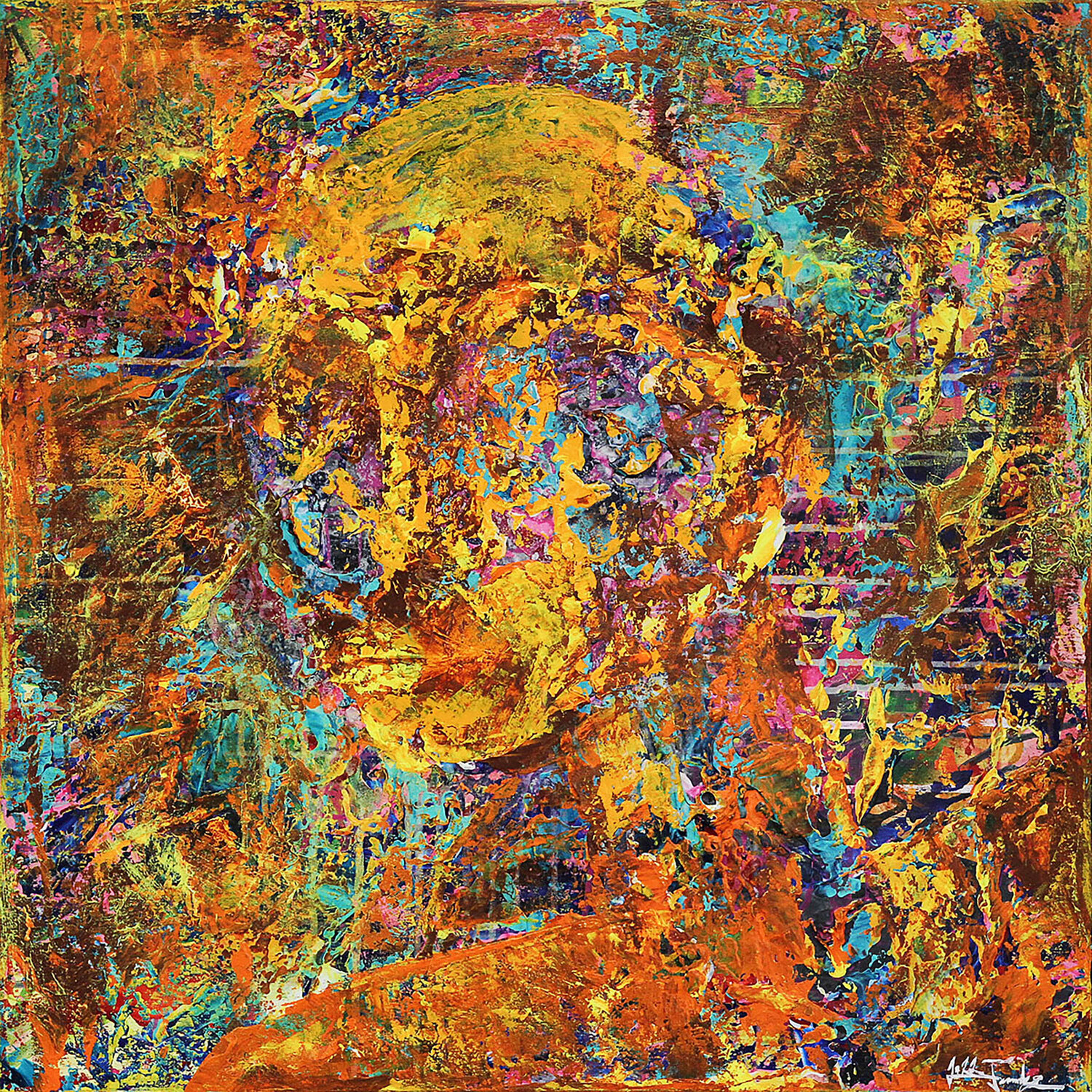 Fragiles Porträt I by Andreas Garbe (2022) : Painting Acrylic on Canvas ...