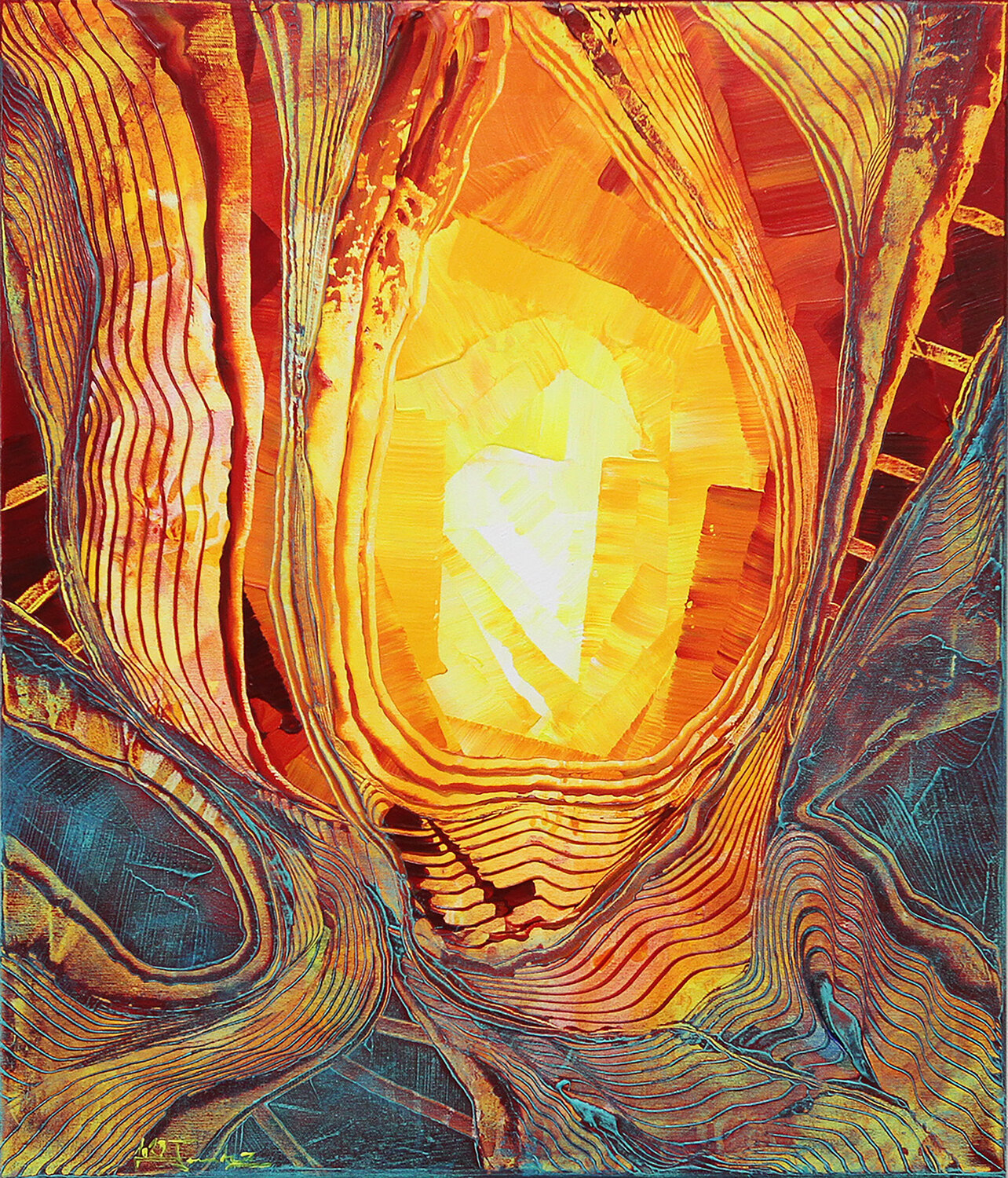 Aufbruch in neue Sphären II by Andreas Garbe (2023) : Painting Acrylic ...