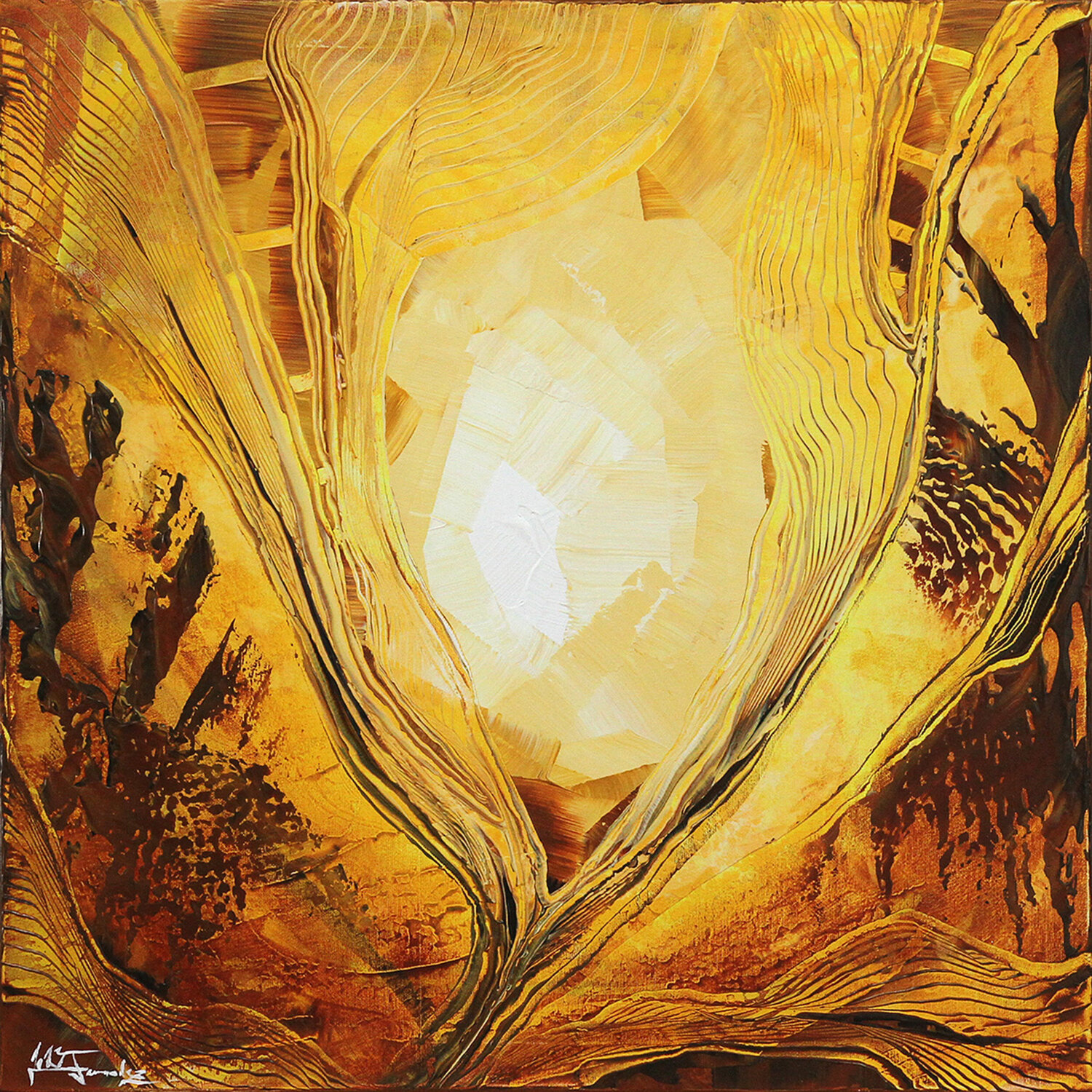 Old Structures, new Light I by Andreas Garbe (2023) : Painting Acrylic ...