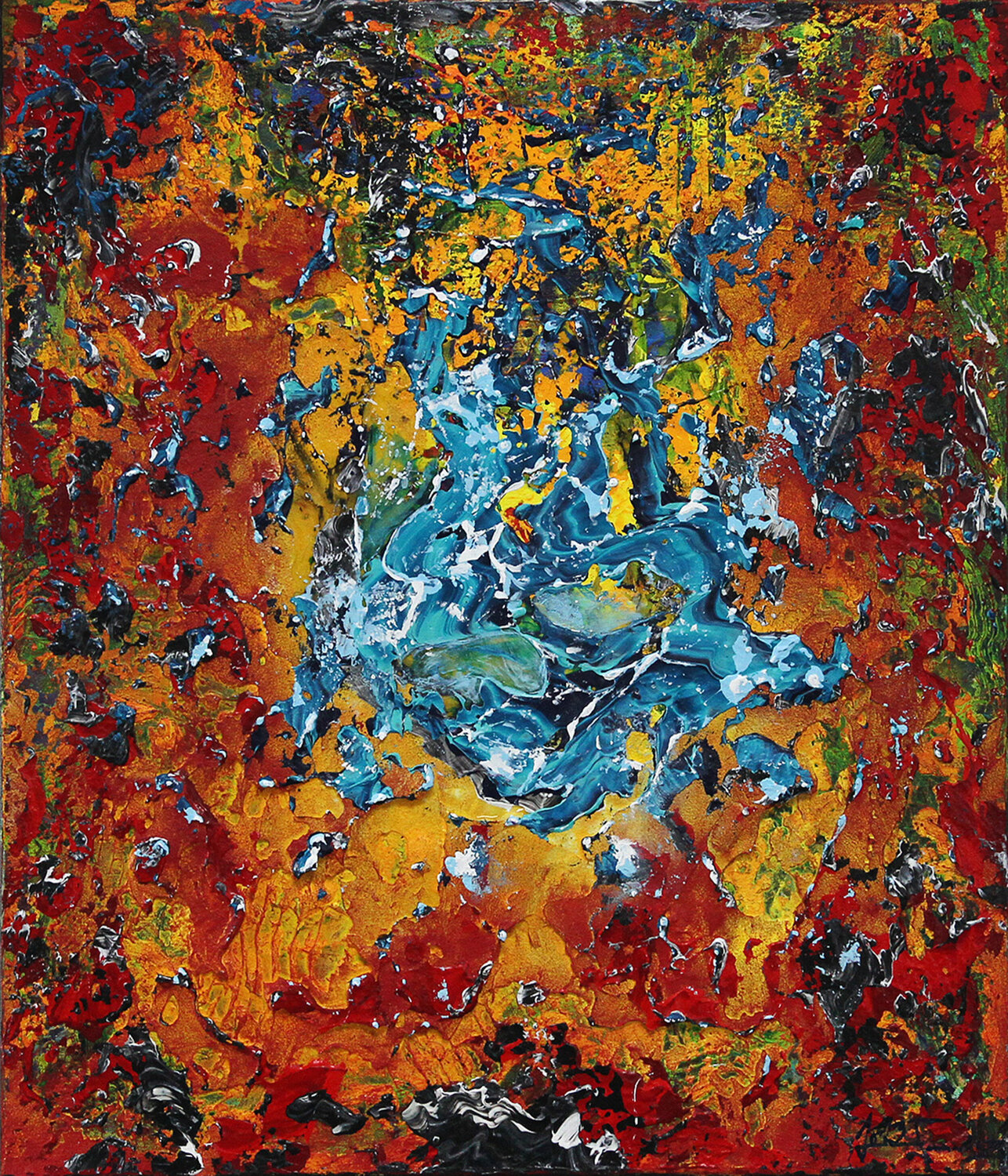 Cloudy Treasure II de Andreas Garbe (2023) : Peinture Acrylique sur ...