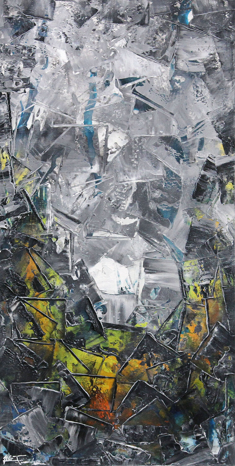 Cold Fire I by Andreas Garbe (2024) : Painting Acrylic on Canvas ...