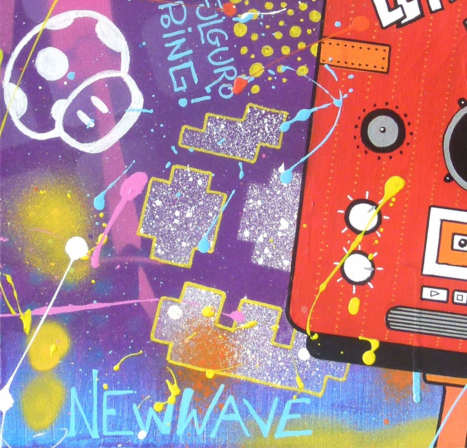 LET'S DANCE by SeCam (2018) : Painting Acrylic, Felt on Canvas - Singulart