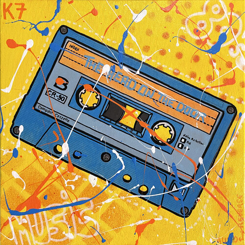 K7 YELLOW by SeCam (2023) : Painting Acrylic, Collage on Canvas - Singulart