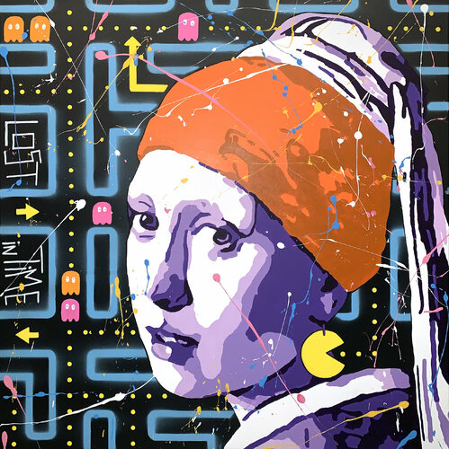 PAC GIRL by SeCam (2019) : Painting Acrylic, Felt on Canvas - SINGULART