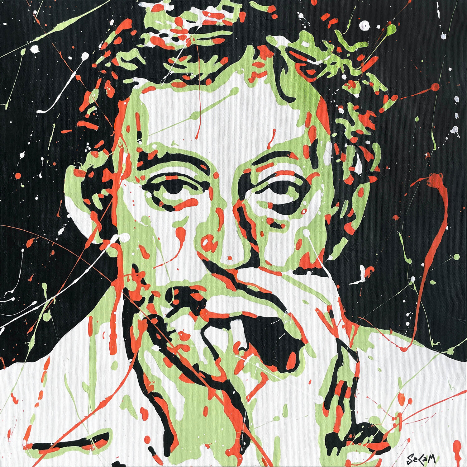 GAINSBOURG by SeCam (2023) : Painting Acrylic on Canvas - Singulart