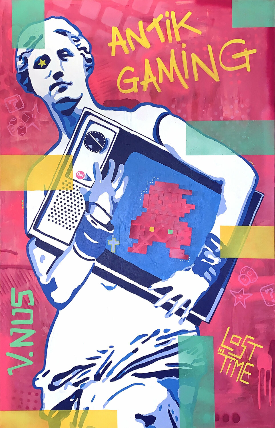 V.NUS - Antik gaming by SeCam (2019) : Painting Acrylic, Felt on Canvas ...