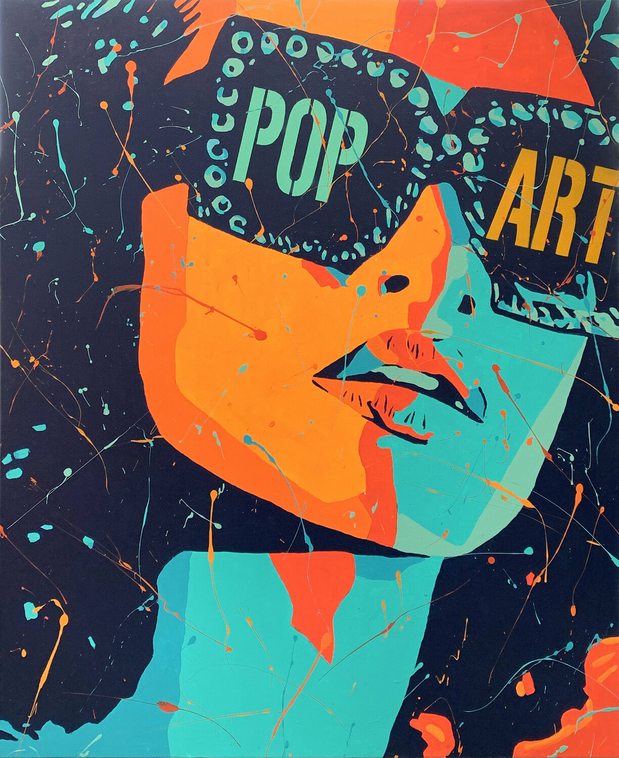 POP GIRL by SeCam (2020) : Painting Acrylic, Spray Paint on Canvas ...
