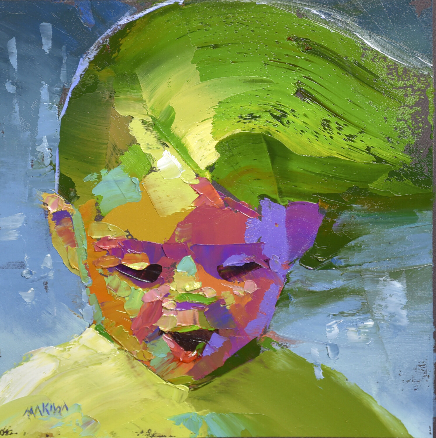 The Moment by Makiwa Mutomba (2020) : Painting Oil on Canvas - Singulart