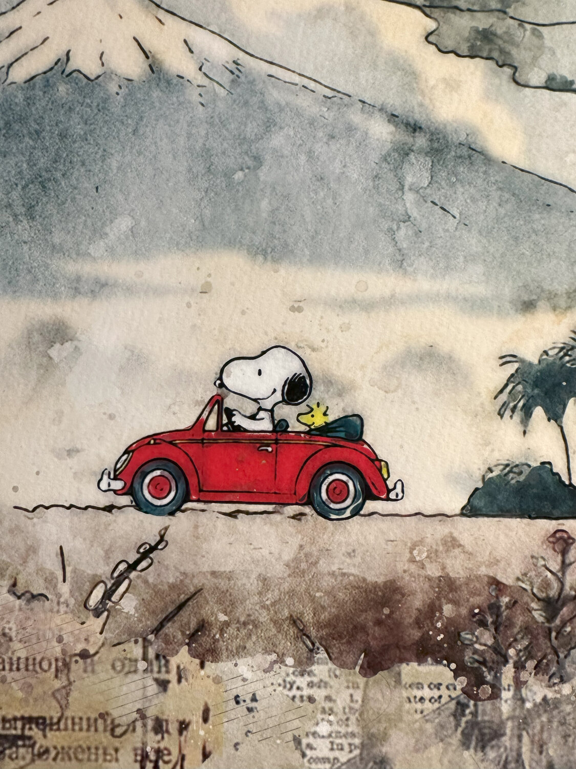 Snoopy : Road trip by Benny Arte (2023) : Print Giclée print on Metal ...