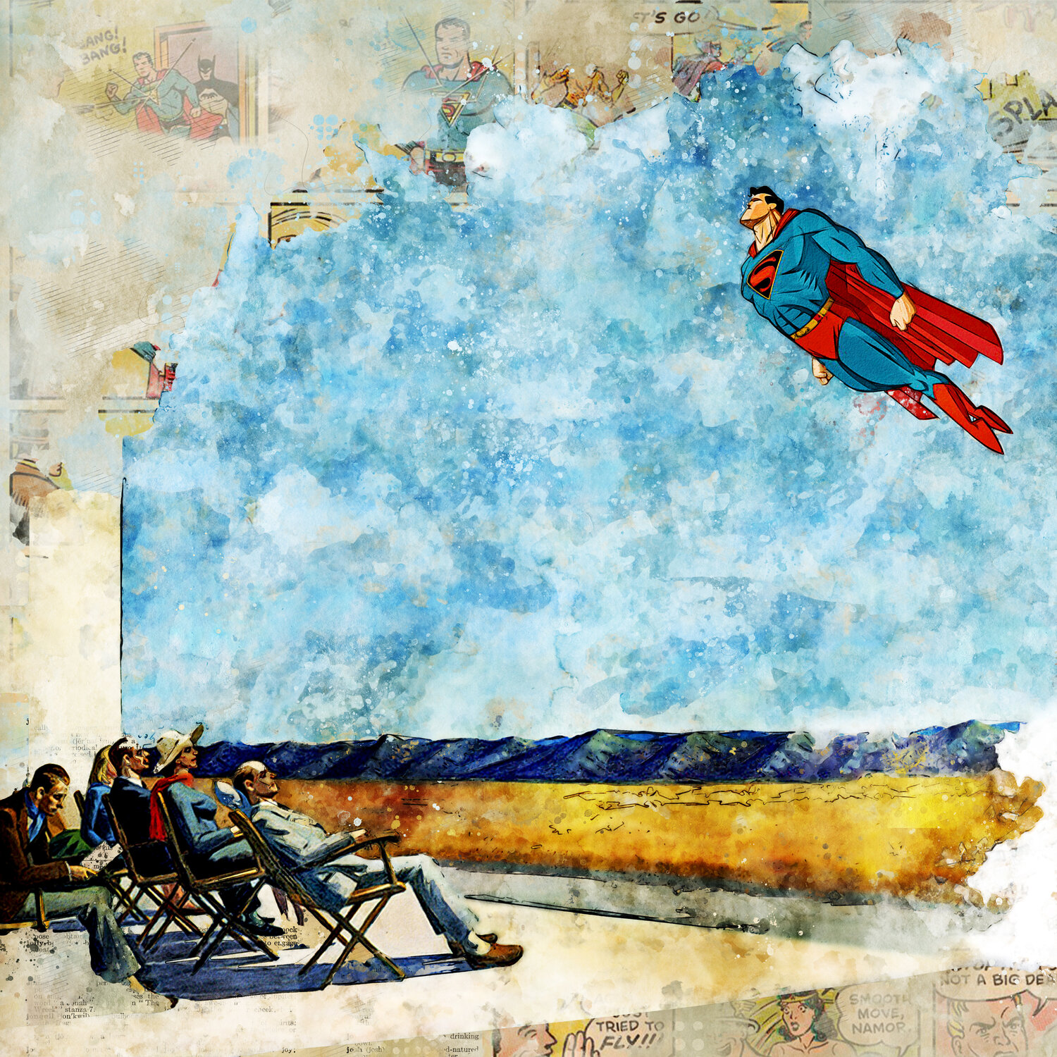 Superman Abstract Art