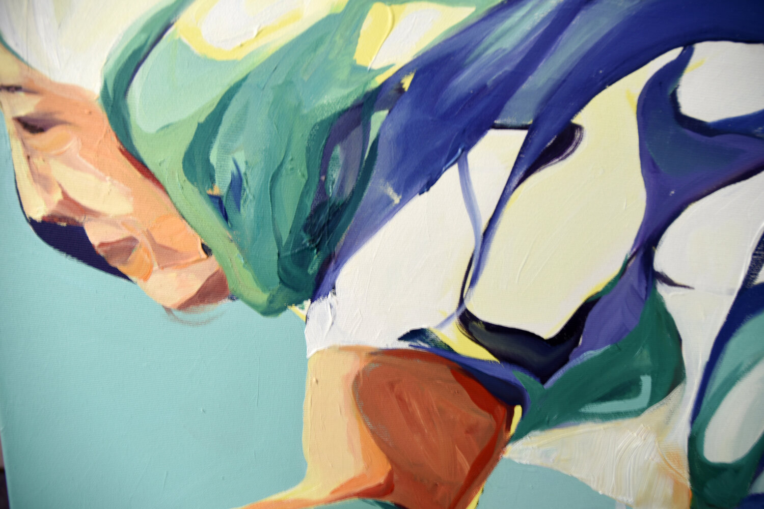 DerDie aus dem Kübel kam_Matrix von Birgit Schweiger (2019): Malerei Öl auf Leinwand - Singulart