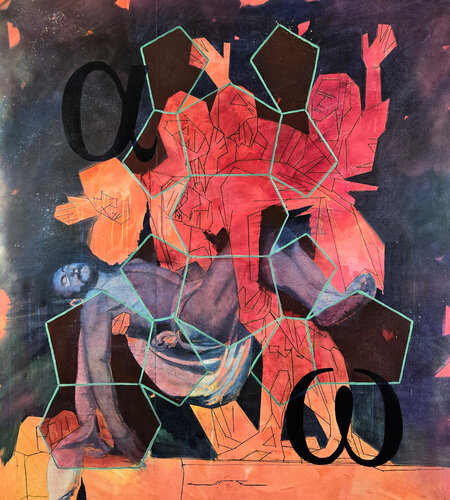 Alpha y Omega by Jesus Fernández Escobar (2025) : Painting Acrylic, Oil ...