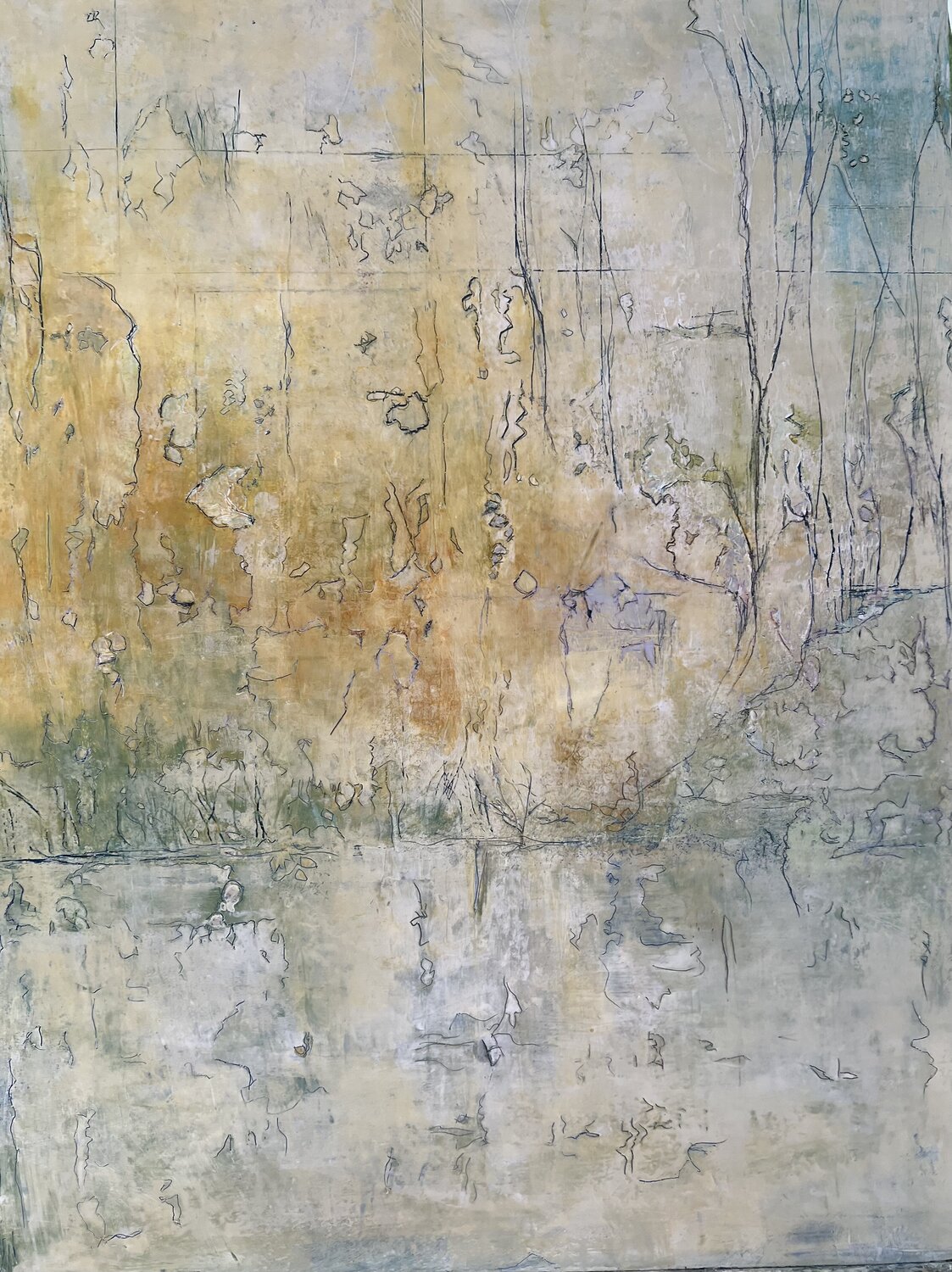 Webbview by Susan Fine (2022) : Painting Oil on Wood - Singulart