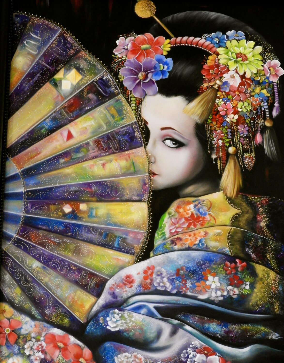 Mystery by Sabrina Golin (2018) : Painting Oil, Resin on Wood - Singulart