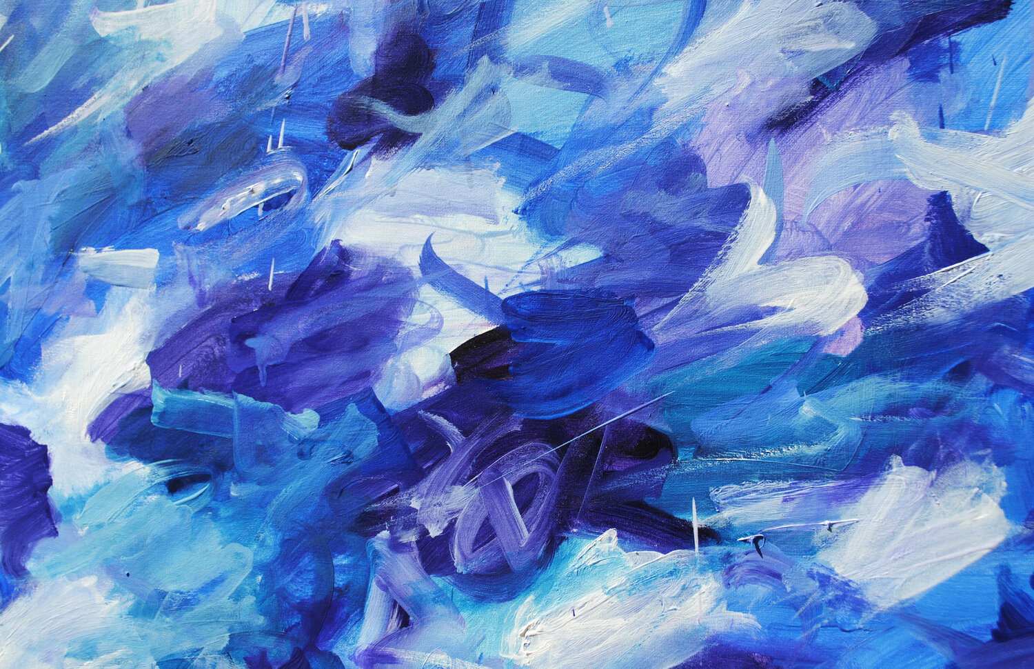 Blue expression by Mykola Ampilogov (2020) : Painting Oil on Canvas ...