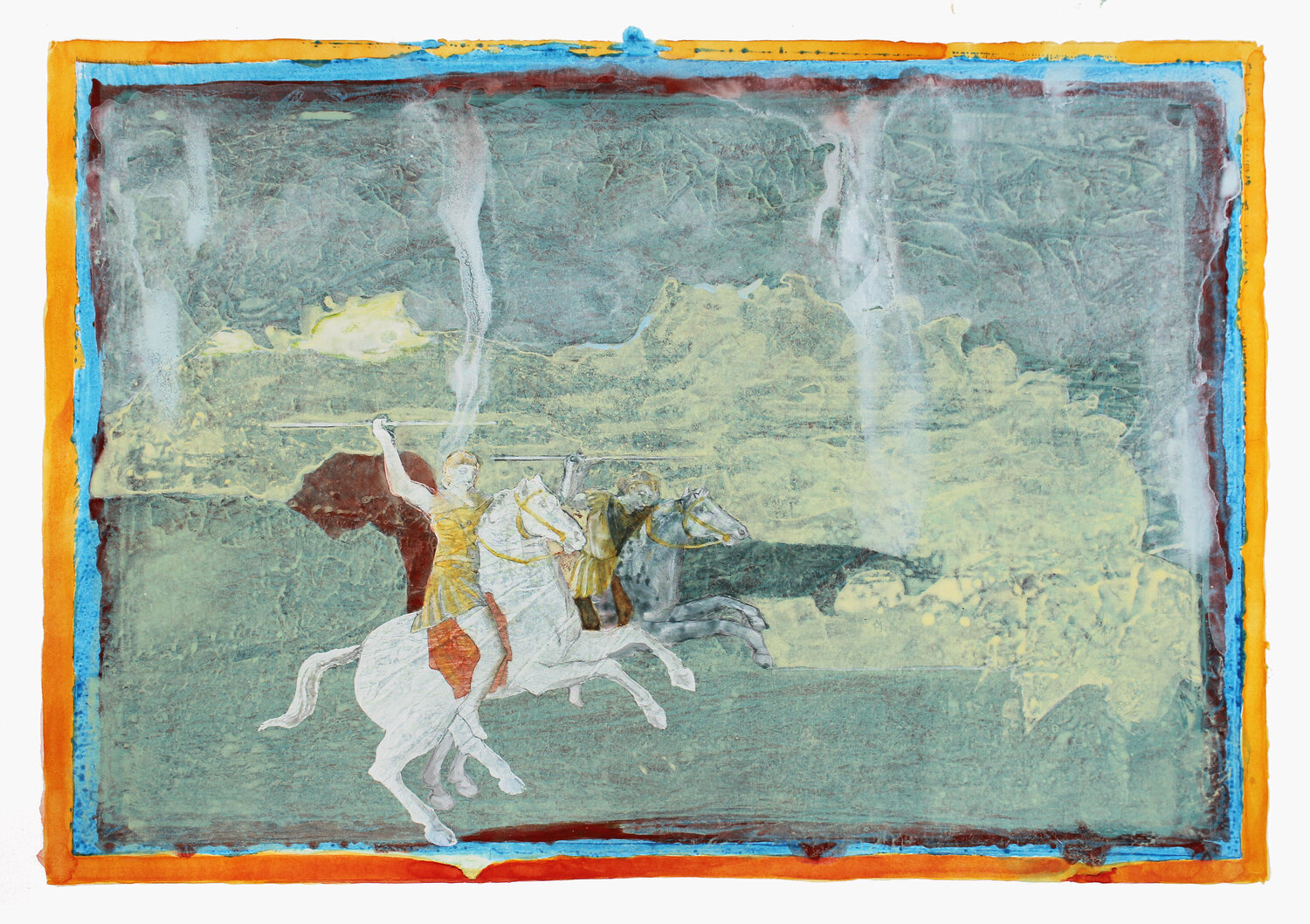 Constantin, bataille du Pont Milvius, Rome, 312 ap. J.C., d'une suite ...