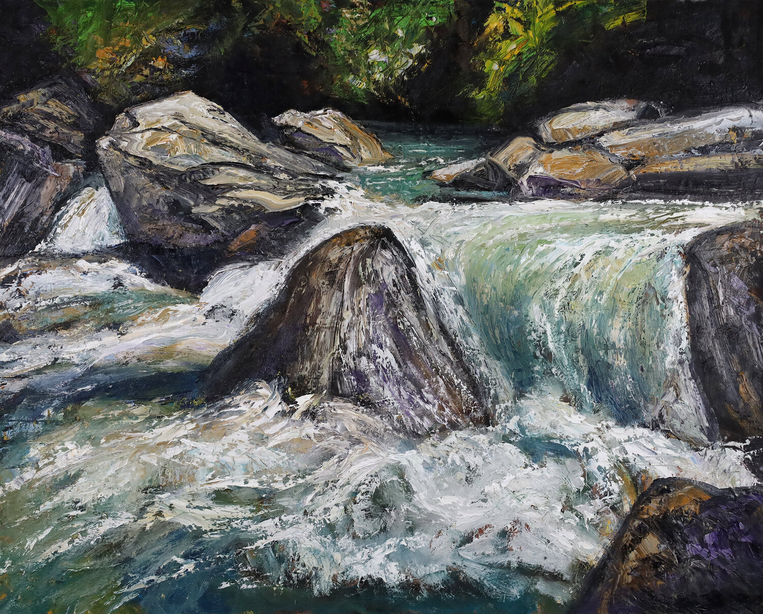 Green River Gorge, Conduit by David Sheldon (2023) : Painting Oil on ...