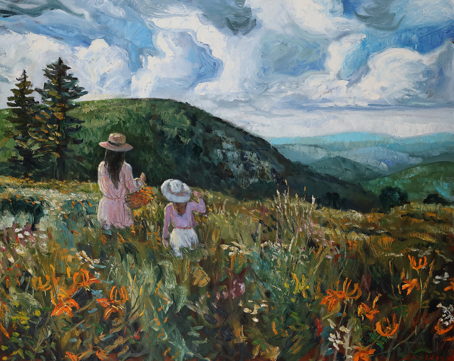 Black Balsam, Song of Life by David Sheldon (2023) : Painting Oil on ...