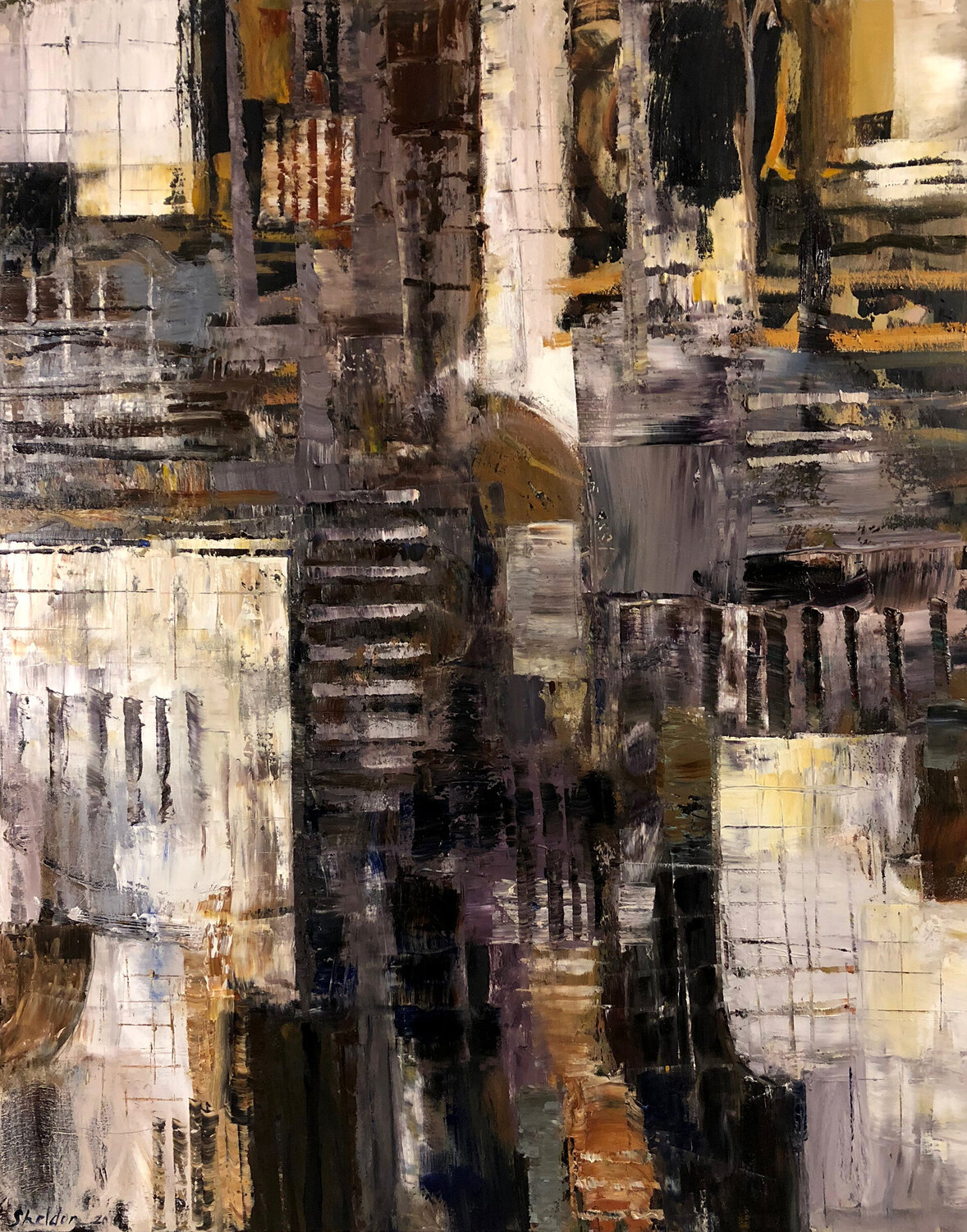 Archaeo-Logica 1 by David Sheldon (2021) : Painting Oil on Canvas ...