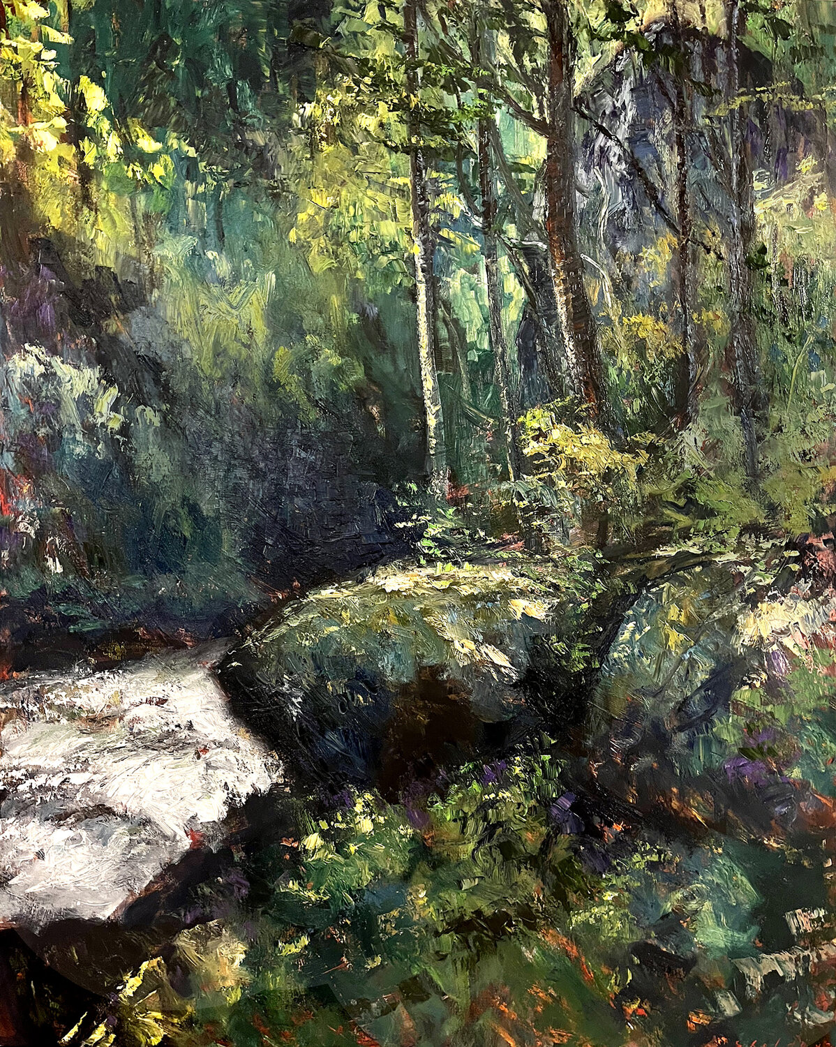 Green River Gorge Meditation by David Sheldon (2022) : Painting Oil on ...