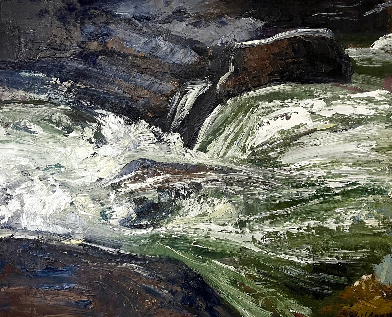 Green River Gorge Study 1 by David Sheldon (2024) : Painting Oil on ...