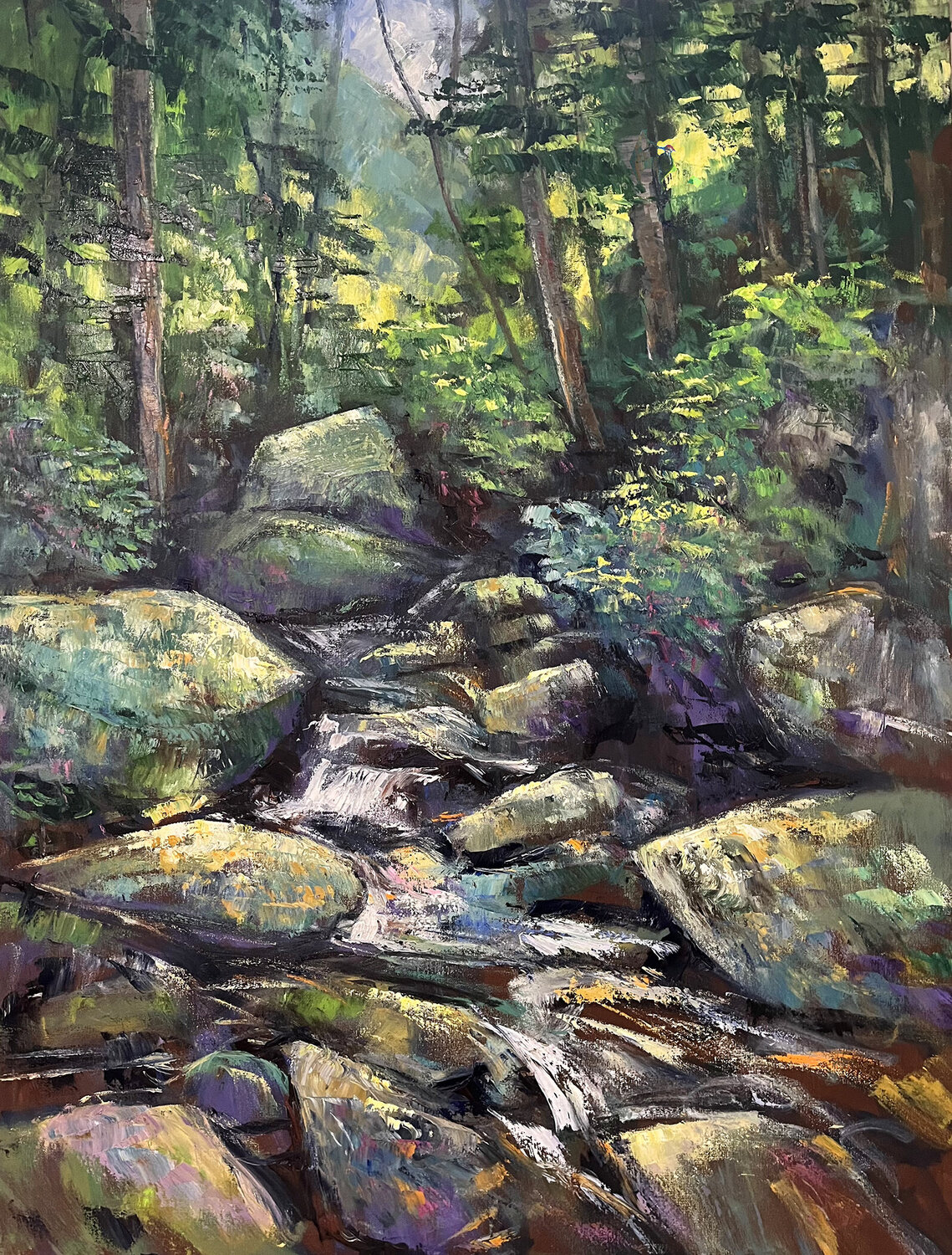 Pileated Woodpecker by David Sheldon (2024) : Painting Oil on Canvas ...