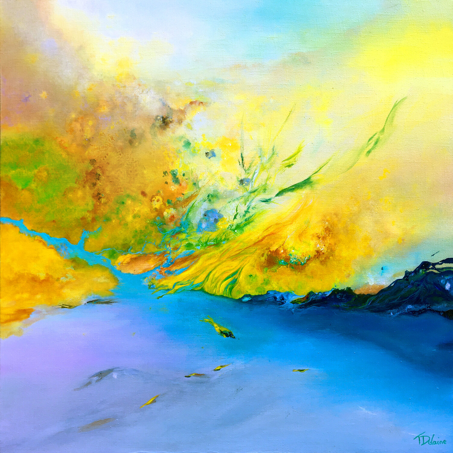 Les bons moments by Théophile DELAINE (2022) : Painting Oil on Linen ...