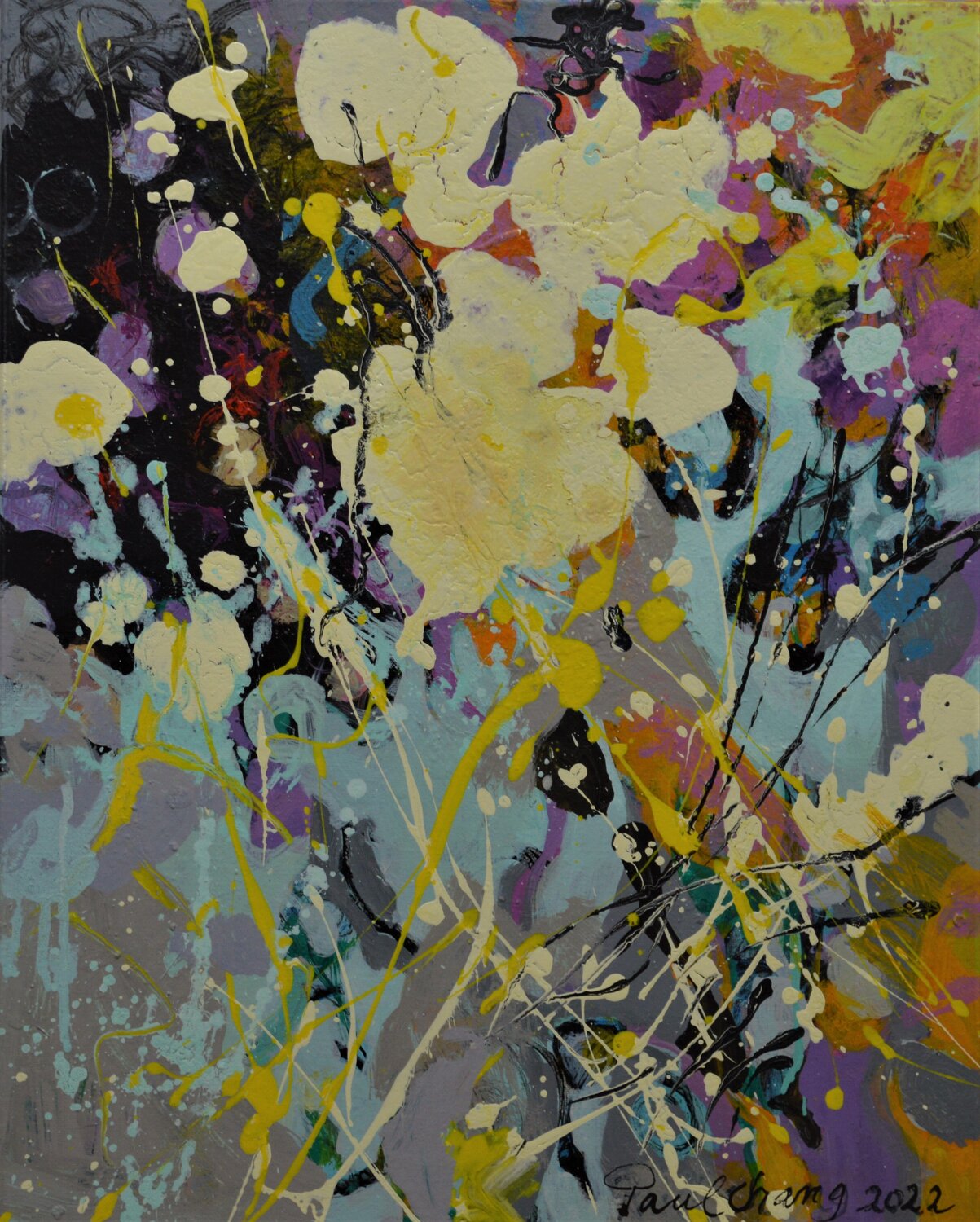 Yellow Symphony by Paul Chang (2022) : Painting Acrylic on Canvas ...