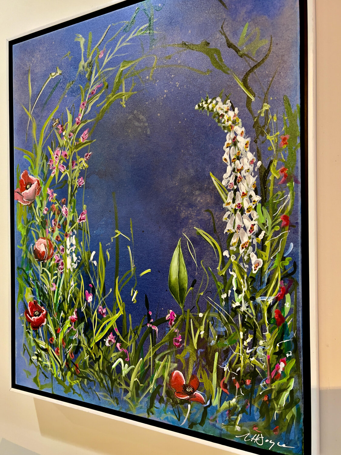 Beyond the Garden Wall de Nancy Joyce (2023): Pintura Acrílico, Óleo en Lienzo - SINGULART