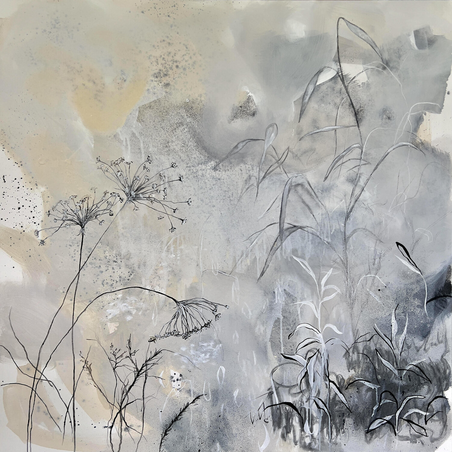 In the Weeds by Nancy Joyce (2023) : Painting Acrylic, Oil on Canvas ...