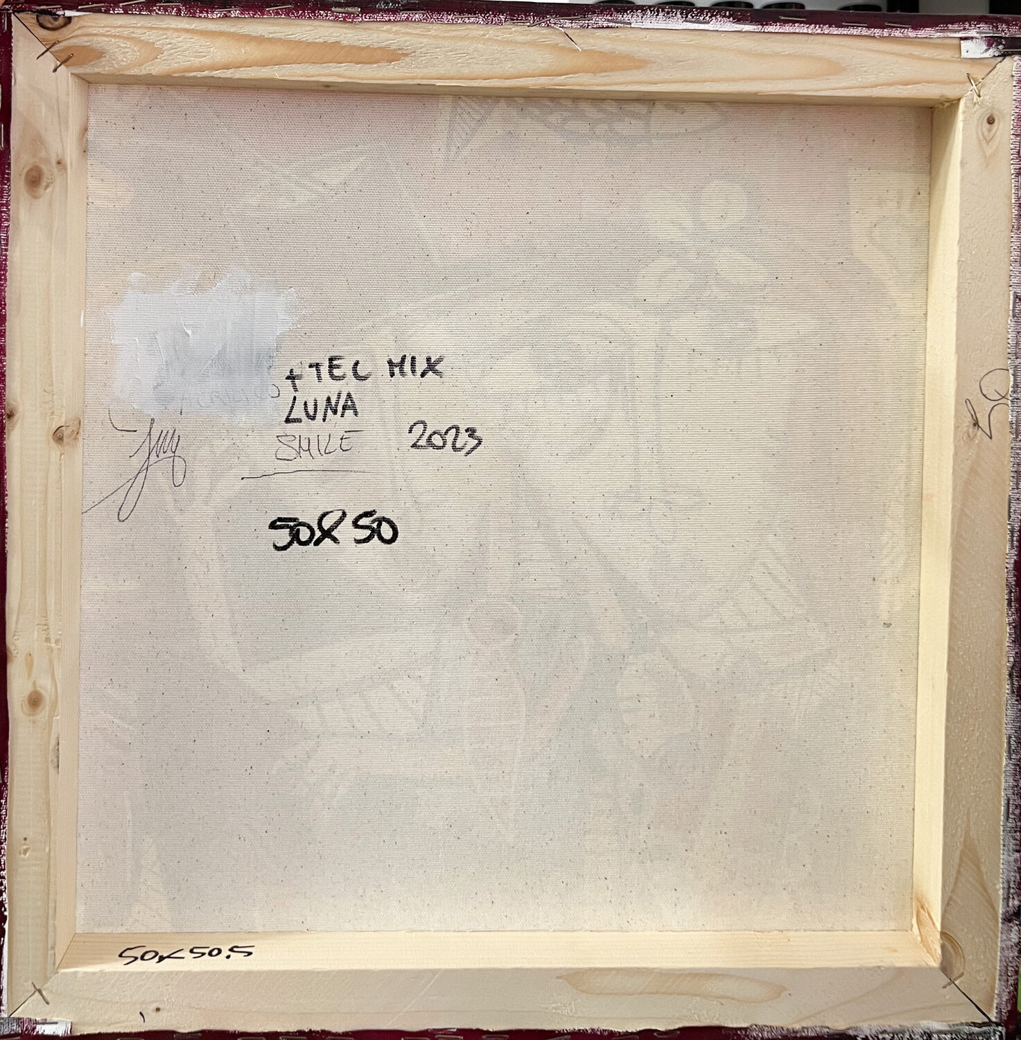 Luna Smile by Alessandro Siviglia (2023) : Painting Acrylic, Ink on ...