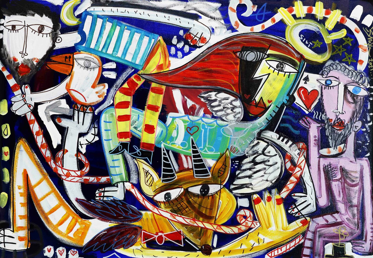 Il Filo Conduttore by Alessandro Siviglia (2021) : Painting Acrylic ...