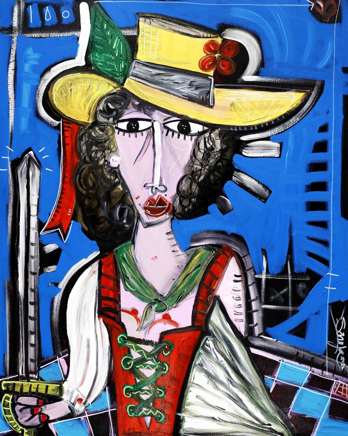 La Moschettiera by Alessandro Siviglia (2022) : Painting Acrylic on ...