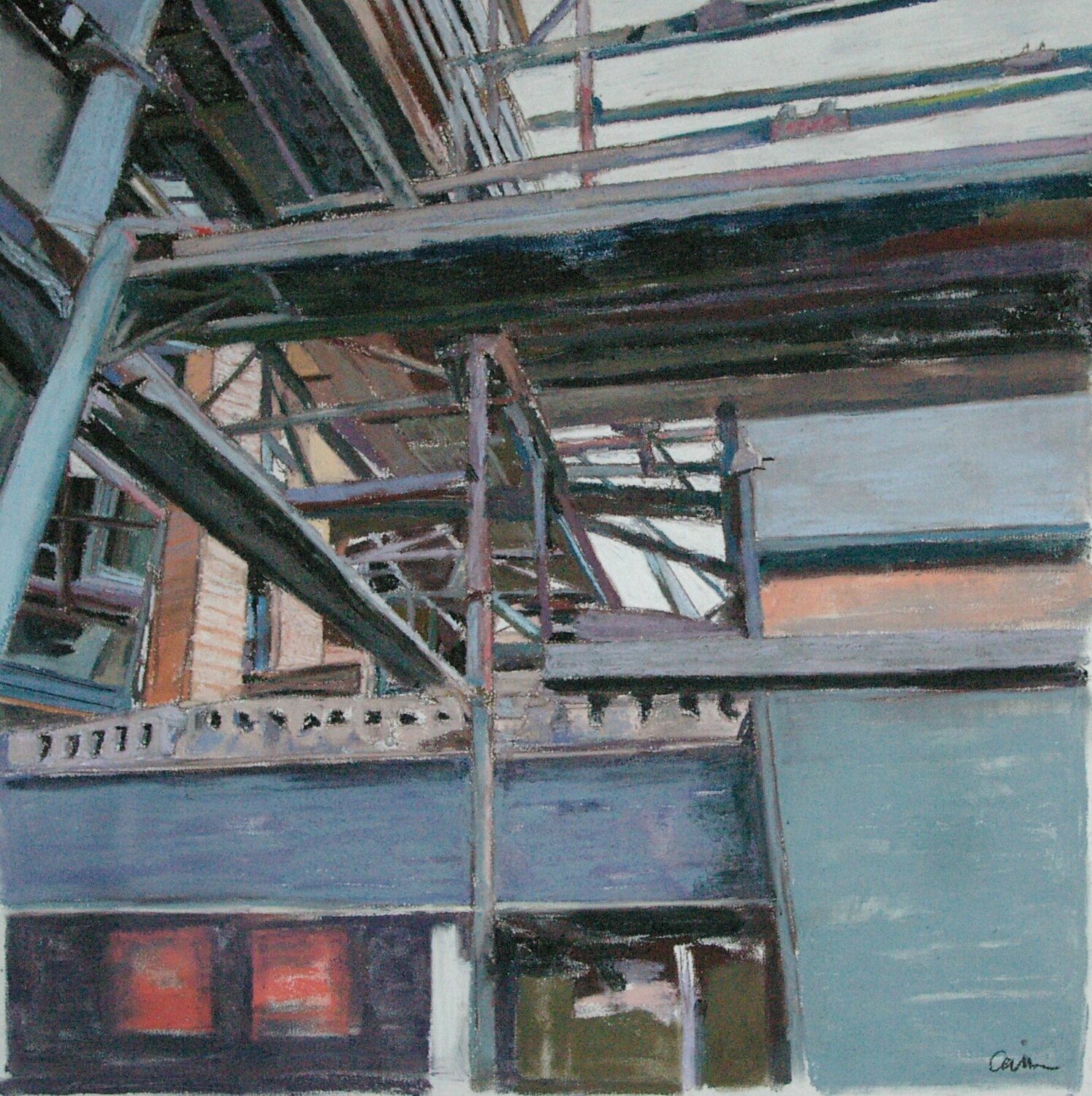 Construction Study #1 by Patricia Paolozzi Cain (2009) : Work on Paper ...