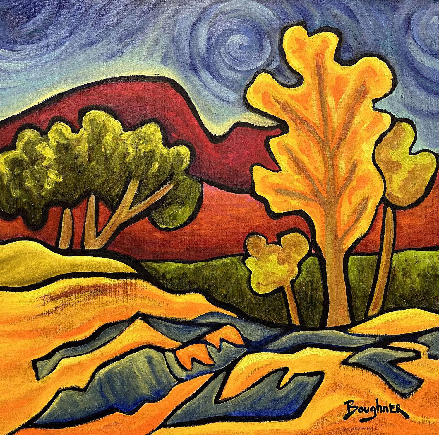 Image 967 by Elisa Boughner (2022) : Painting Oil on Wood - Singulart