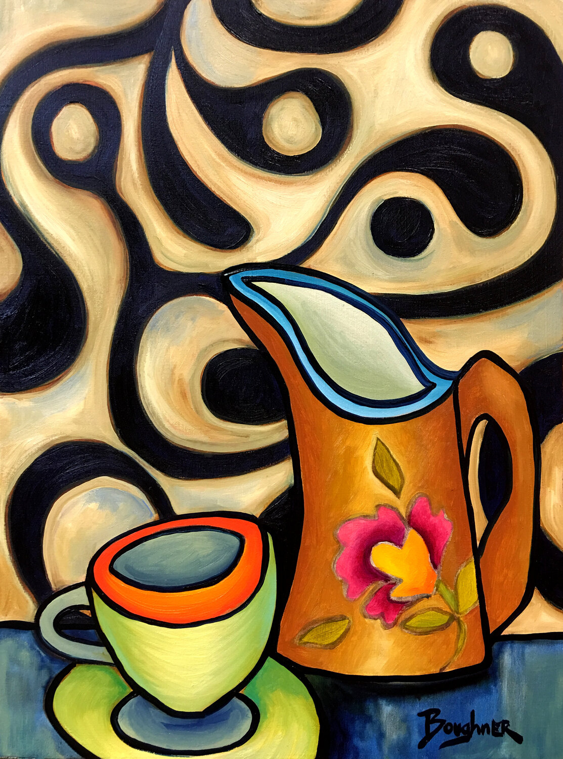 Image 856 by Elisa Boughner (2018) : Painting Oil on Wood - SINGULART