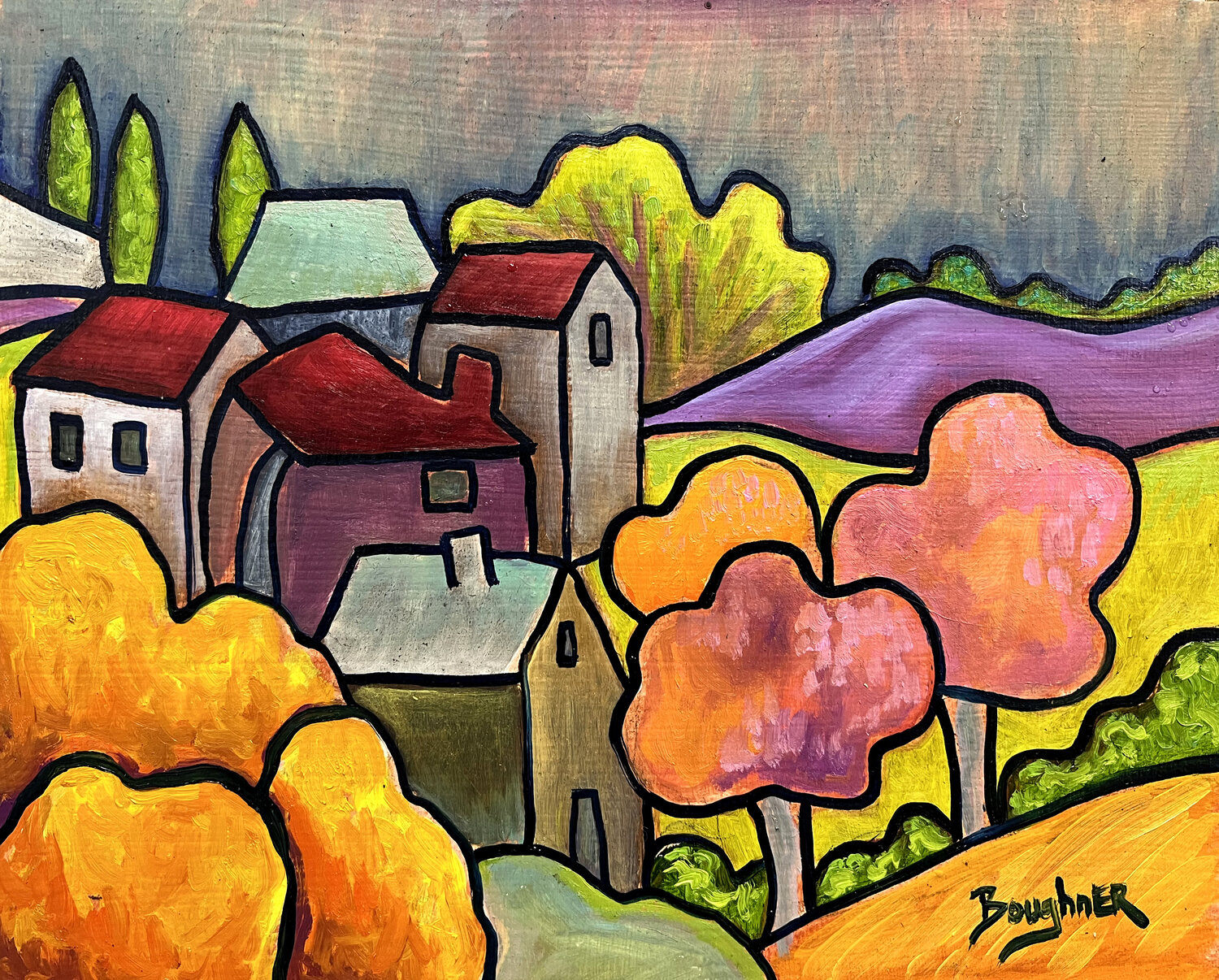 Image 1030 by Elisa Boughner (2023) : Painting Oil on Wood - Singulart