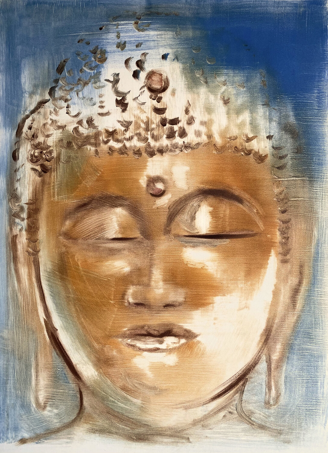 Golden Light by Gregg Chadwick (2025) : Painting Ink on Paper - Singulart