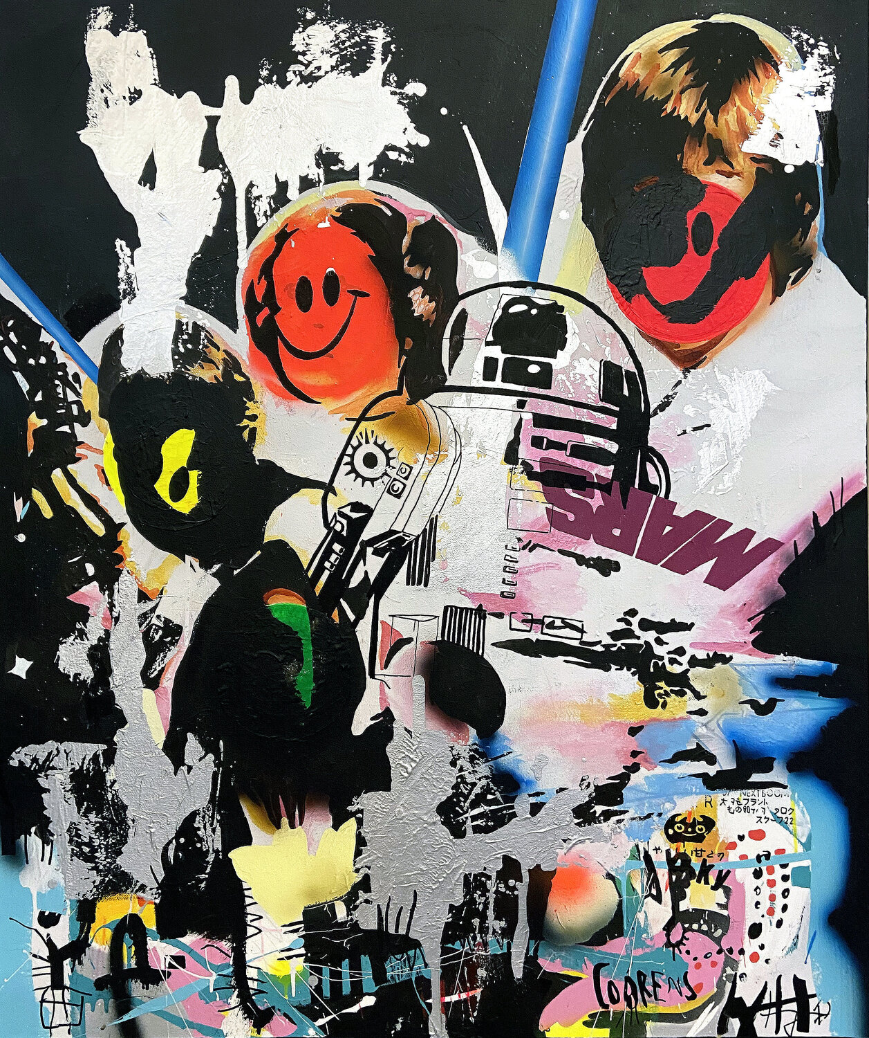 FIRST by François Coorens (2022) : Painting Acrylic, Spray Paint on ...