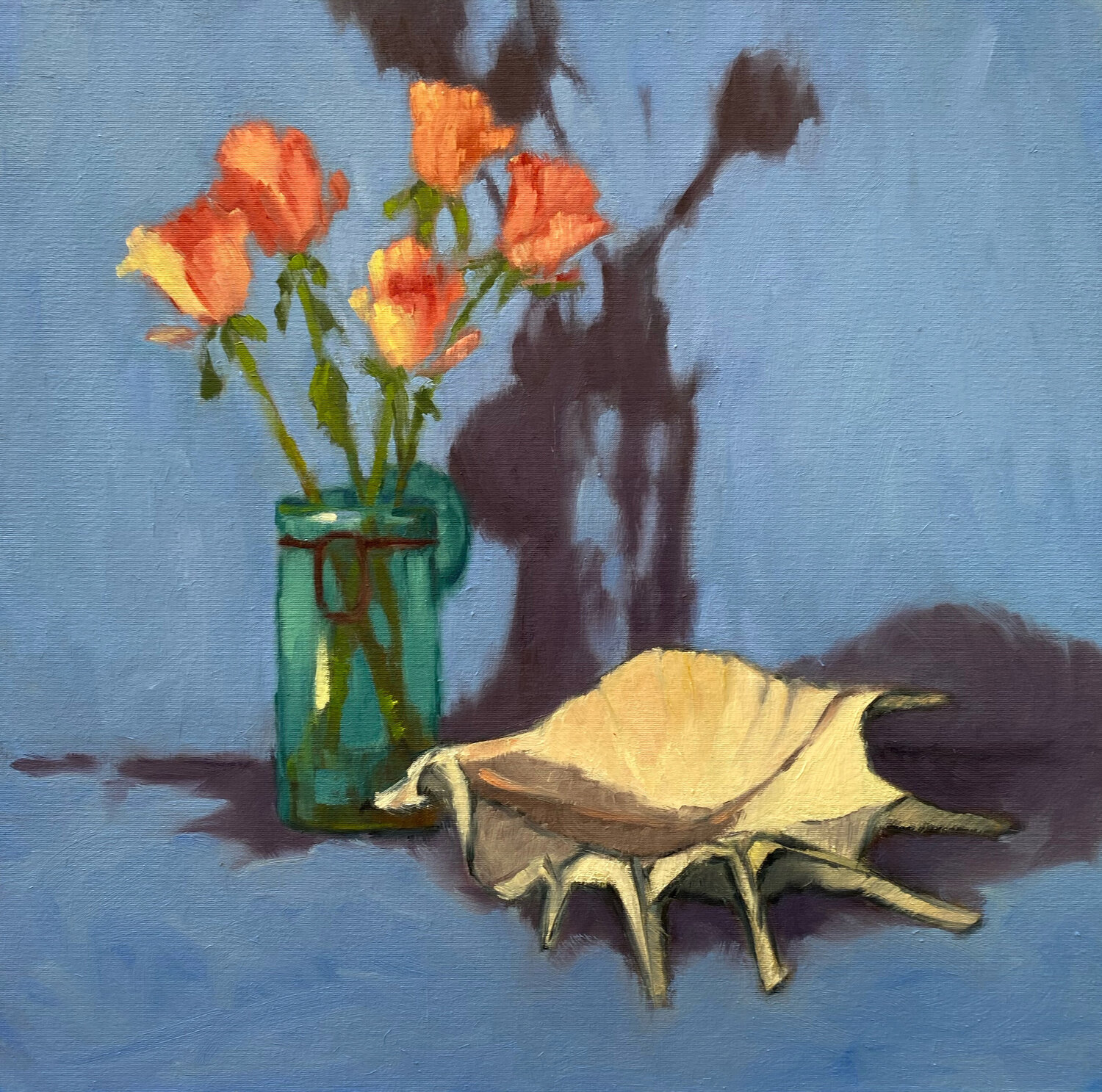 Fleurs et coquillage by Barbara Petit Lisy (2022) : Painting Oil on ...