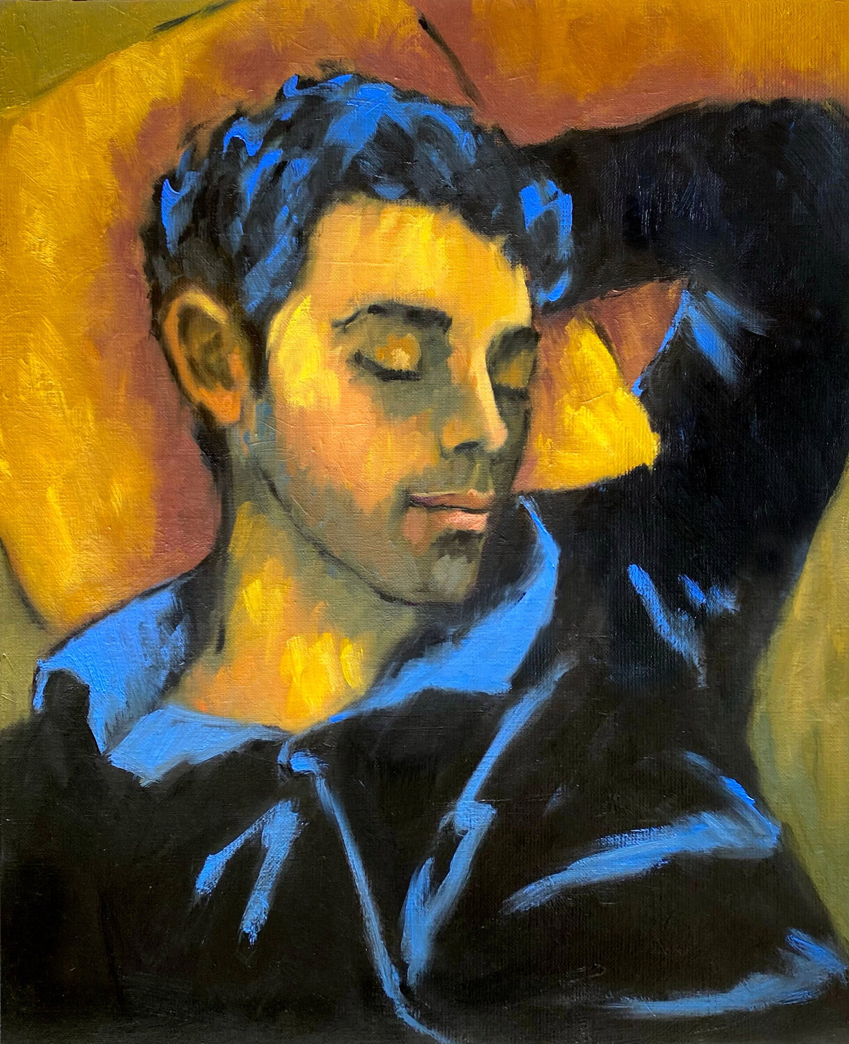 La sieste by Barbara Petit Lisy (2022) : Painting Oil on Canvas - Singulart