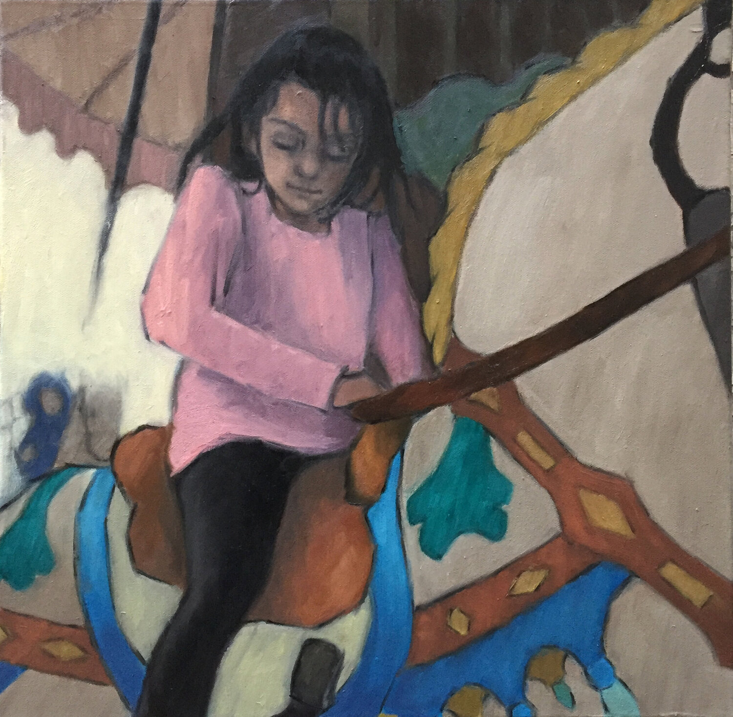 Diane chevauchant by Barbara Petit Lisy (2021) : Painting Oil on Canvas ...