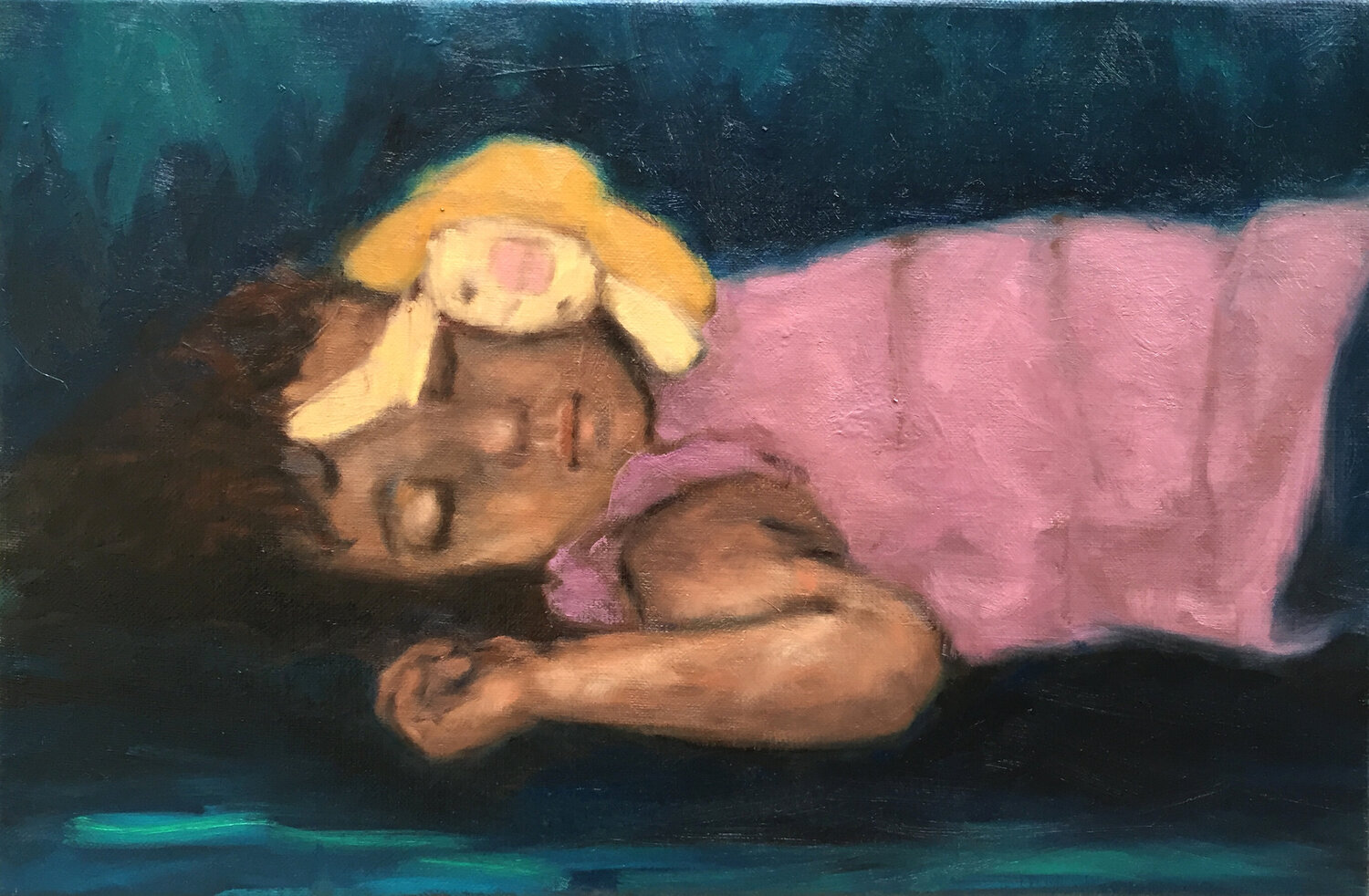 Diane endormie by Barbara Petit Lisy (2020) : Painting Oil on Canvas ...