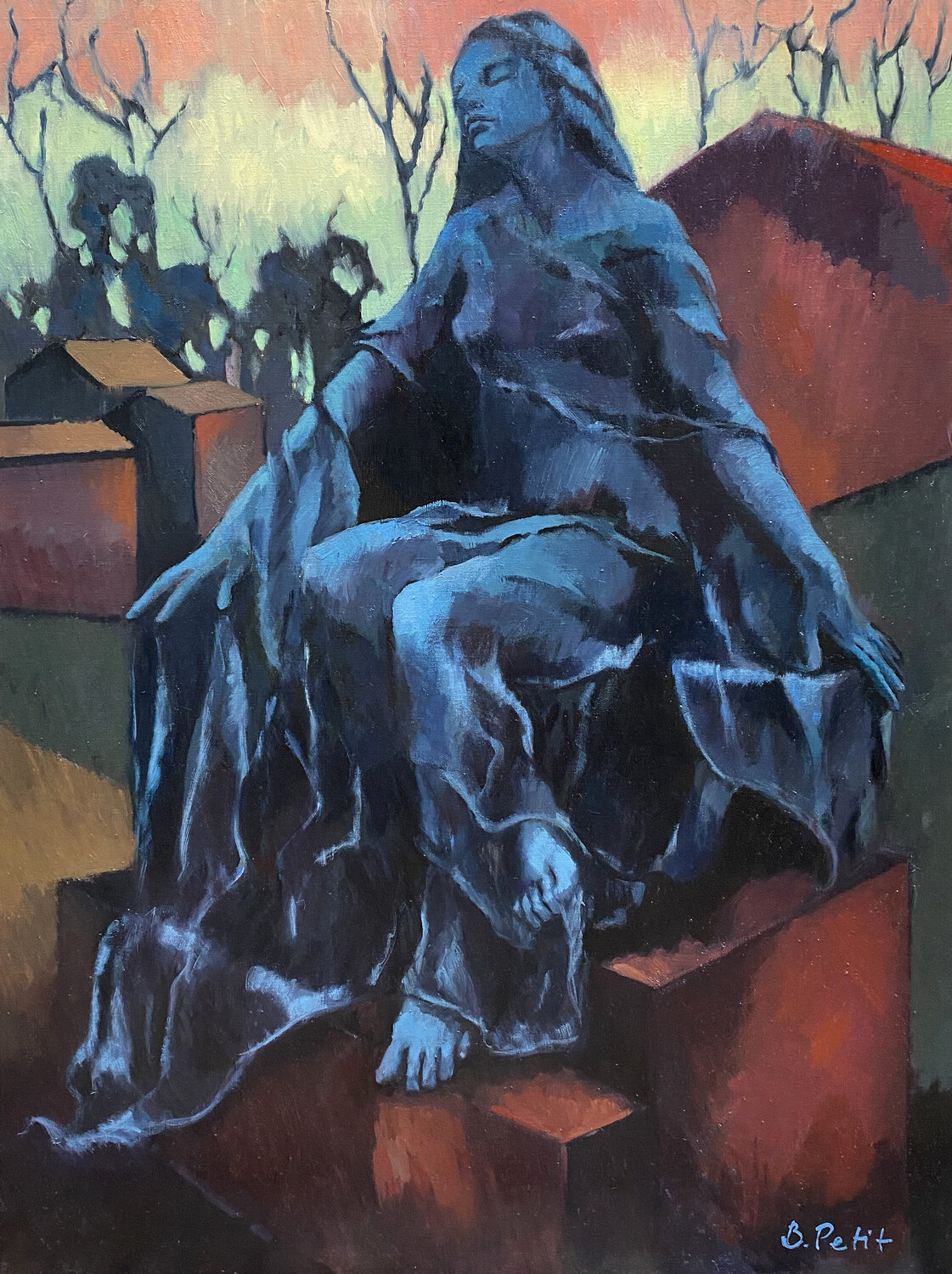 Songe romantique by Barbara Petit Lisy (2018) : Painting Oil on Linen ...
