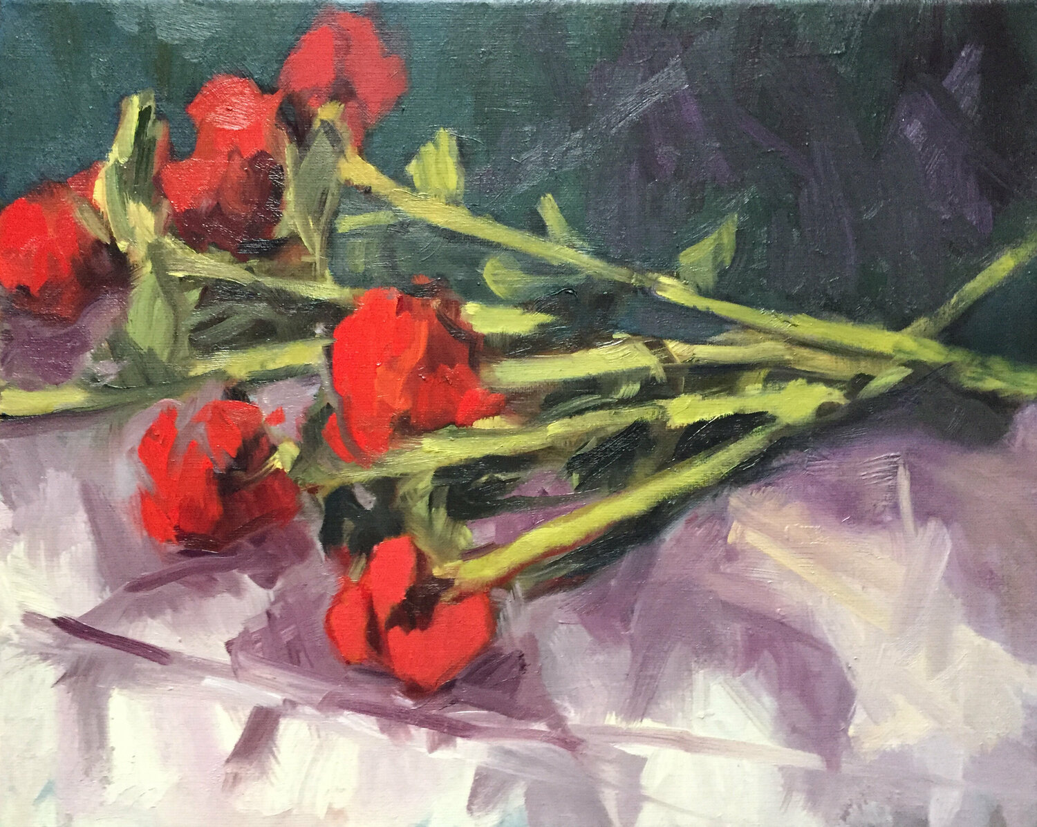 Les célosies by Barbara Petit Lisy (2018) : Painting Oil on Canvas ...