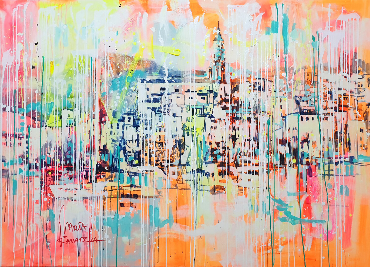 Menton by Marta Zawadzka (2023) : Painting Acrylic, Oil on Canvas ...