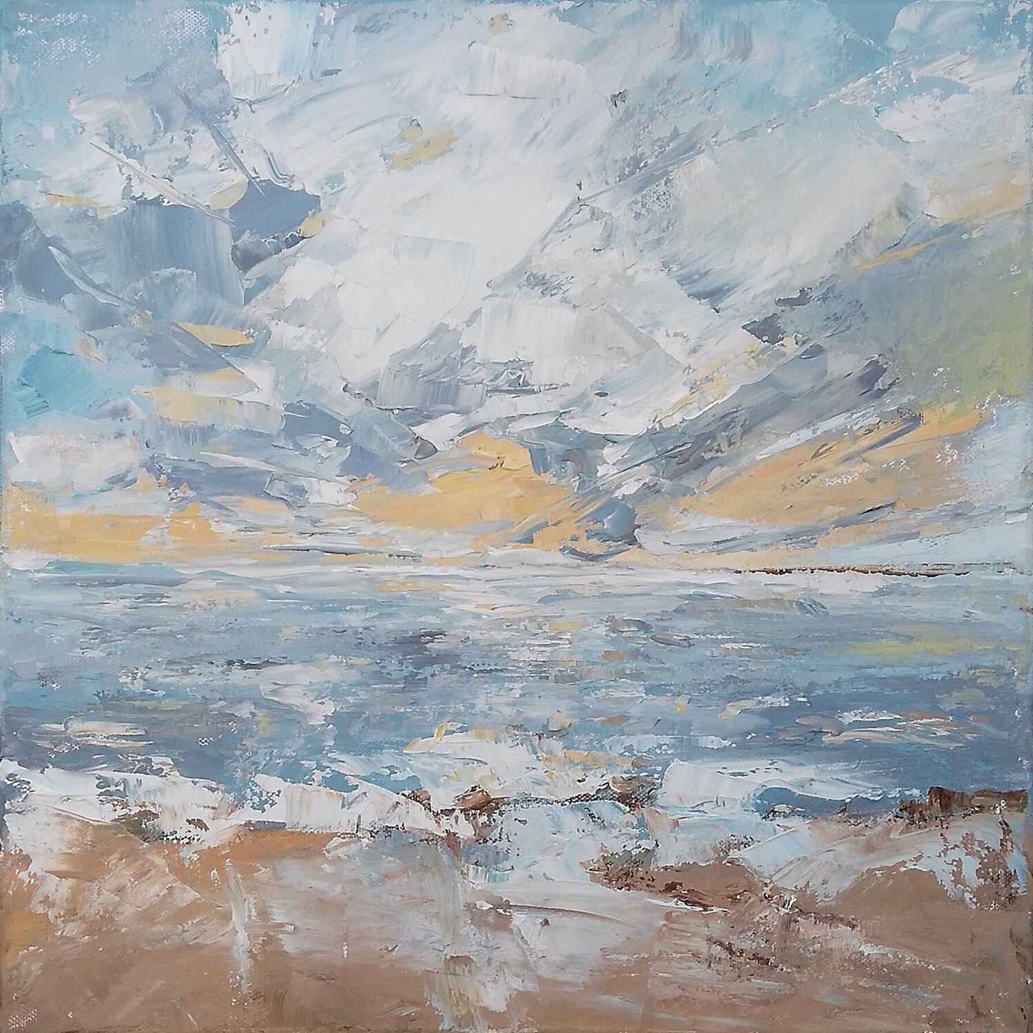 SEA IMPRINTS I by Emilia Milcheva (2023) : Painting Oil on Canvas ...
