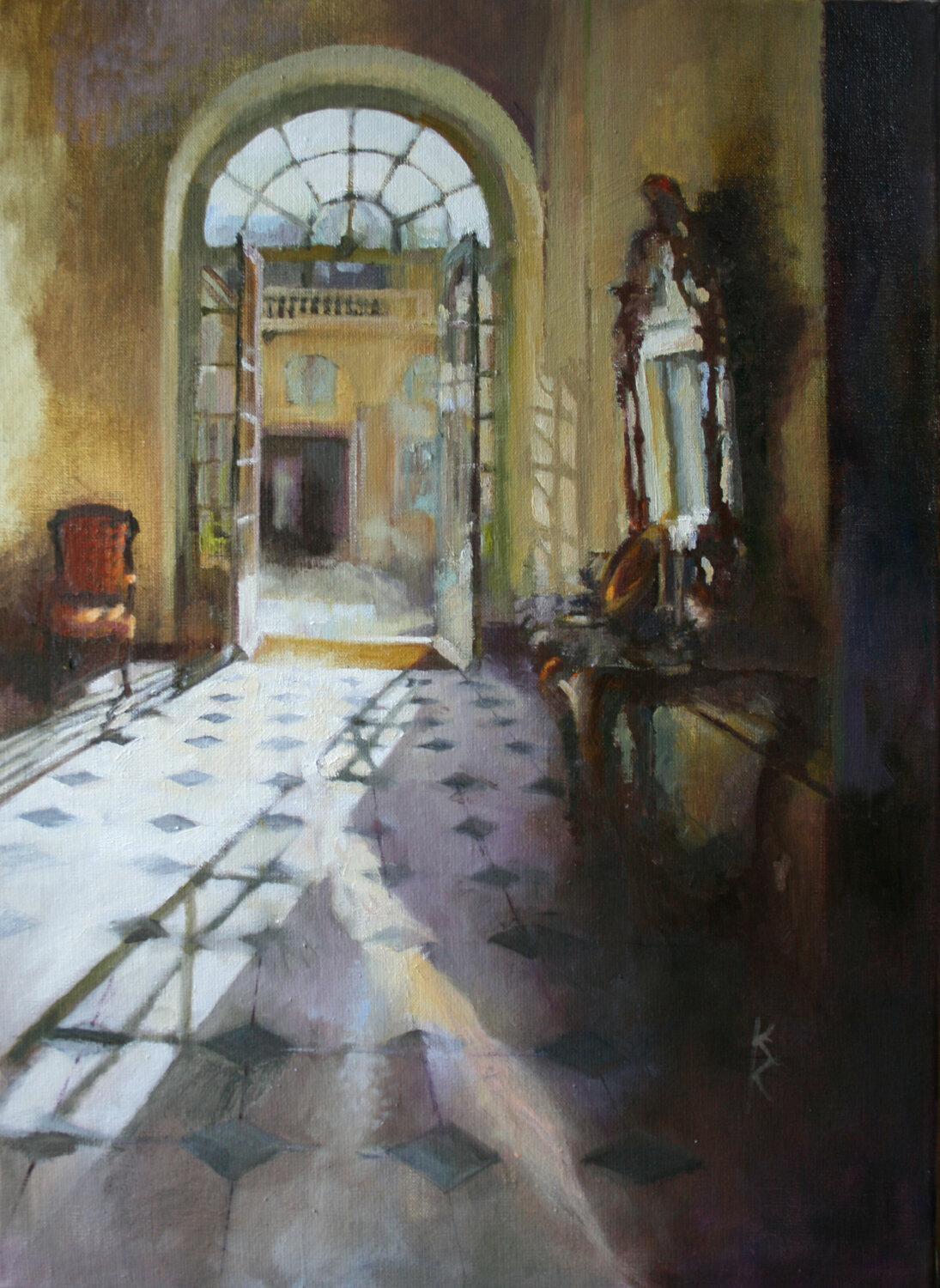 interior:the colour inside by Karina Knight (2020) : Painting Oil on ...